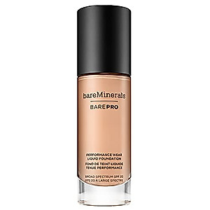 bareMinerals BarePro Performance Wear Liquid Foundation, Cool Beige, 1.02 Fl Oz