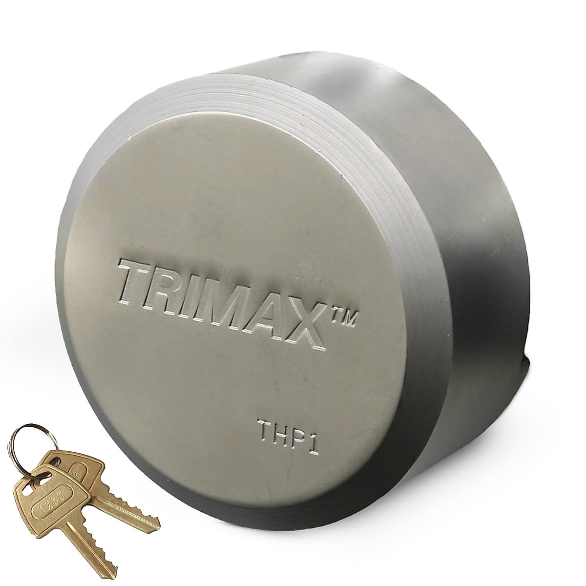 Trimax THPXL Hockey Puck Internal Shackle Trailer Door Lock - Rekeyable