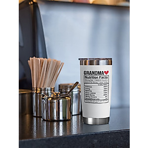 NewEleven Gifts For Grandma - Grandma Gifts From Granddaughter, Grandson - Unique Birthday Present Ideas For Grandma, Nana, Gigi, Mimi, Grammy From Grandchildren, Grandchild - 20 Oz Tumbler