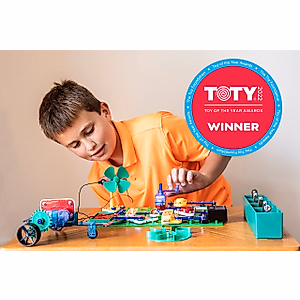 Snap Circuits Green Energy Electronics Exploration Kit | Over 125 Exciting STEM Projects | Full Color Project Manual | 45+ Snap Circuits Parts | STEM Educational Toys for Kids 8+