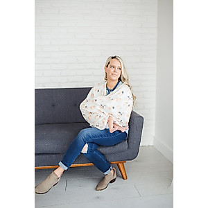 Copper Pearl Multi-Use Cover: Car Seat Covers, Nursing Cover, and Stroller Cover for Sun - Stretchy Fabric, All-Season Use, Stylish Designs, Easy Access for Moms - Caroline