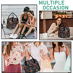 VLM Lunch Bag,Lunch Box for Women Men,Reusable Insulated Lunch Tote,Small Leakproof Cute Lunch Cooler with High Capacity for Work,Picnic,Camping