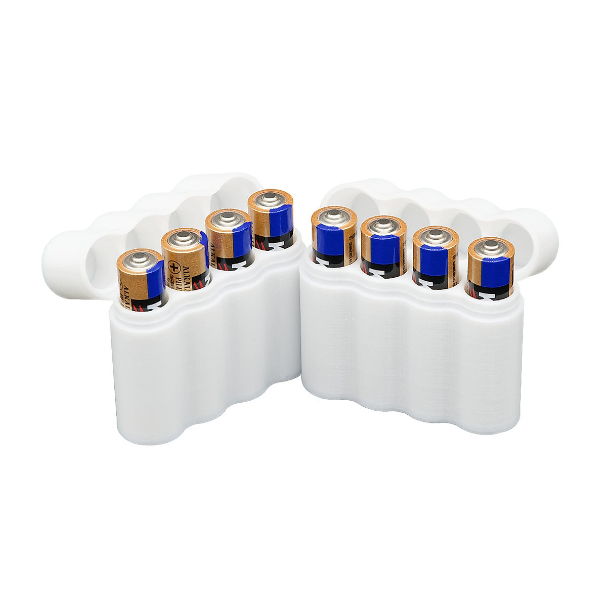 Protect Your Power - Slimline AAA Battery Case, Soft Durable material - Pack of 2 (Holds 4 Batteries)