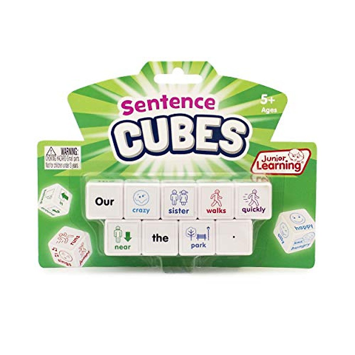 Junior Learning JL644 Sentences Cubes, Multicolor