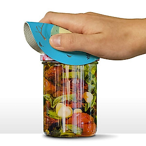 Cute Turtle Swimming with Fish Round Rubber Non-Slip Jar Gripper Lid Opener