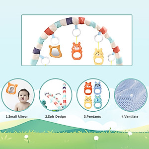 ONG NAMO Baby Play Mat Baby Gym Baby Play Mats for Floor Play Piano Gym with Lights & Sensory Toys Play Mats for Babies and Toddlers Boy & Girl Gifts for Newborn Baby