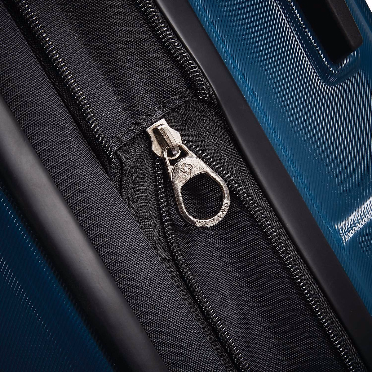 Samsonite Centric Hardside Expandable Luggage with Spinner Wheels, Teal, Checked-Medium 24-Inch