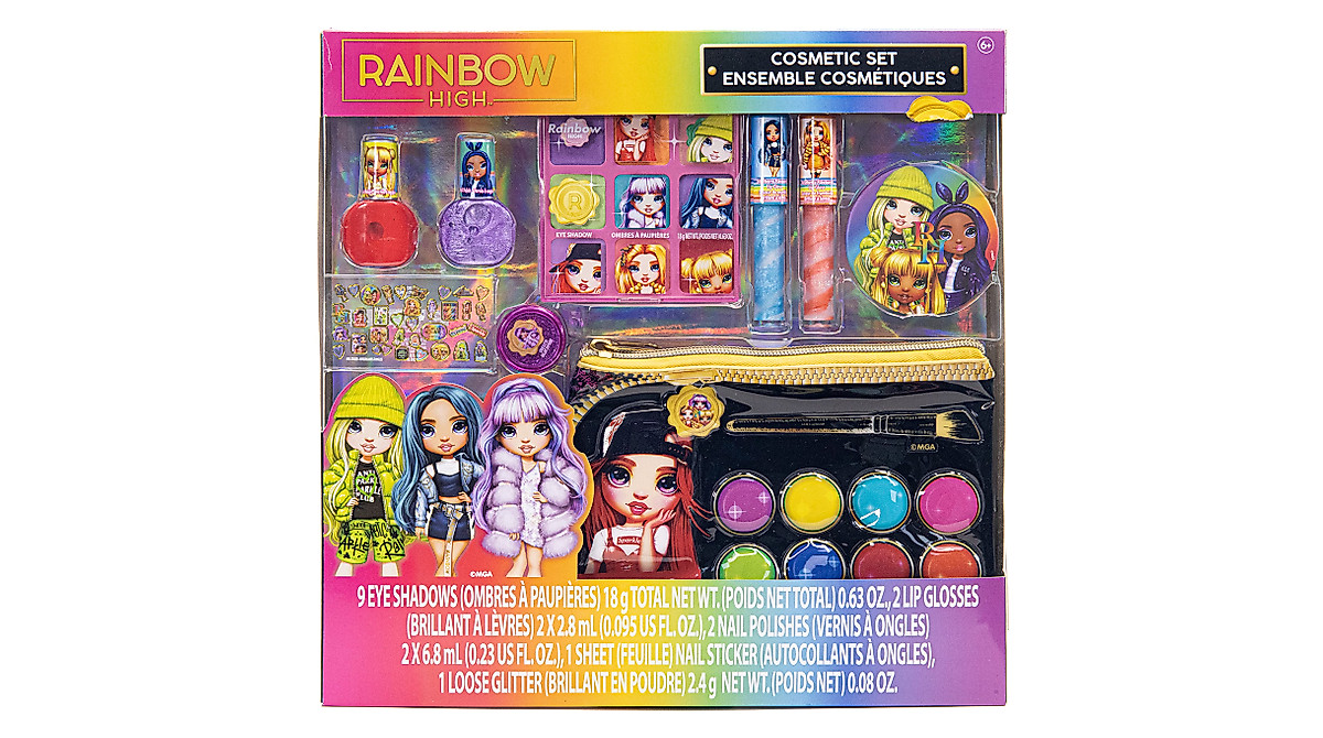 Rainbow High Cosmetic Makeup Set for Girls Ages 6+