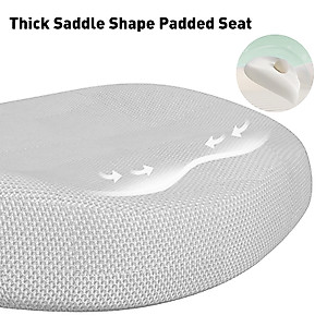 COSVALVE Adjustable Comfy Study Chair for Ages 5-15 Years Old, Reading Chair for Bedroom with Height and Depth Adjustable, Foldable Armrest, Auto Sit-Locking Wheels, for Girls Boys (Grey)