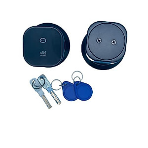Viki Smart Digital Lock with Bluetooth, Touch Keypad Door Lock, Keyless Door Lock, Fingerprint Door Lock, Biometric Door Lock, Passcode Door Lock, for Smart Home (Black)