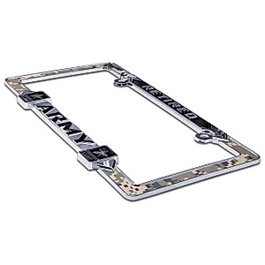 Army Retired 3D License Plate Frame