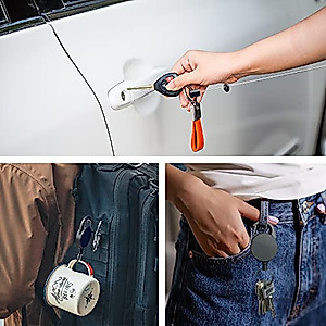 Retractable Key Chain Key-Rings - Heavy Duty Key Holder Belt Clip with Multitool Carabiner, Durable Retractable Keychain Key Holder-Rings/Carabiner, 25 Inch Steel Wire Cord