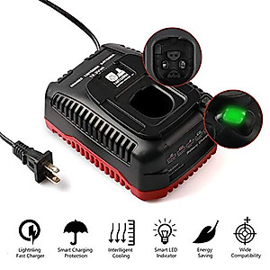 Batteriol 19.2V C3 Battery Charger for Craftsman 19.2V Lithium-ion & NI-CD Battery 11375 11376 130279005 315.PP2011 315.PP2010 Upgraded Dual Chemistry Charger