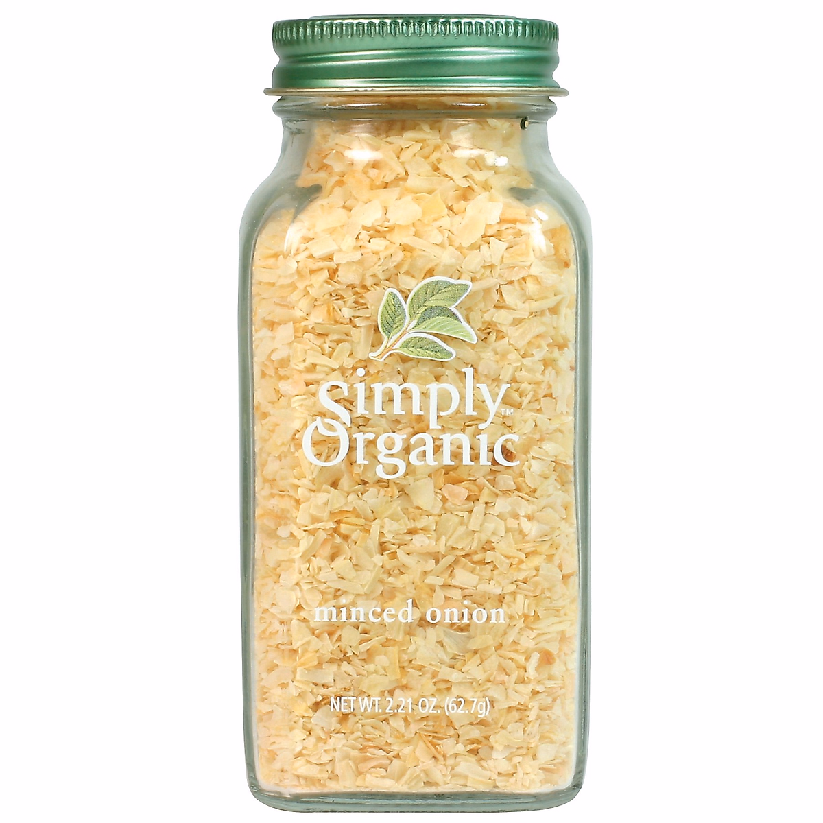 Simply Organic Certified Organic Minced White Onion, 2.21-Ounce Jar, Warm, Sweet, Salty Flavor For Stews & Soups, Kosher