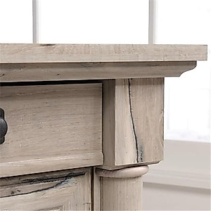 BOWERY HILL Contemporary Engineered Wood Computer Desk with File Drawer, 3 Additional Drawers, Adjustable Shelf, L-Shaped, Easy Assembly, for Home/Office, in Split Oak Finish