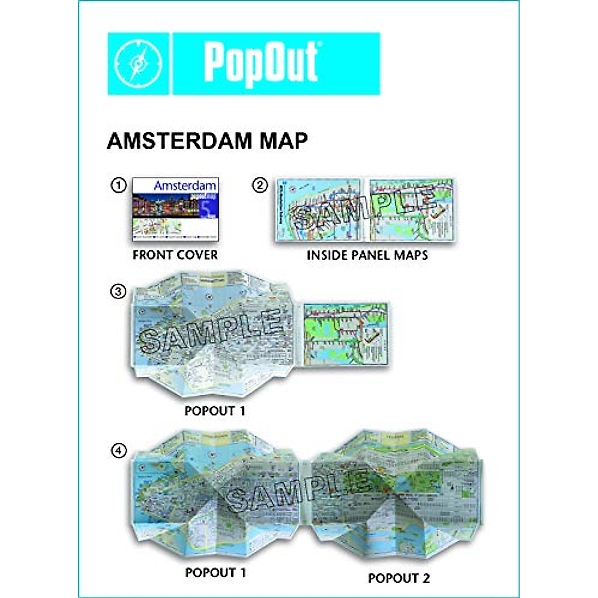 Amsterdam PopOut Map (PopOut Maps)