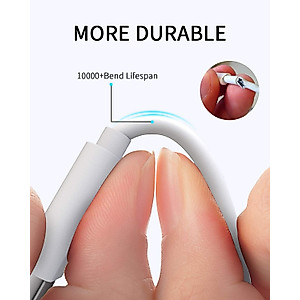 FEIYIU USB Charger Charging Cable Cord Compatible for Ring Enabled Wi-Fi Video Doorbell (2020 Release) 2/3/3 Plus/4, Peephole Cam, Camera Battery Charging Cable(6.6ft White)