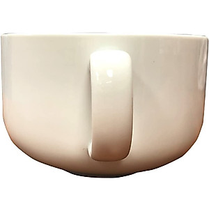 GiftsForYouNow Any Message Personalized Cereal Bowl, Holds up to 32 oz., White Ceramic Bowl, Cereal Bowl with Handle