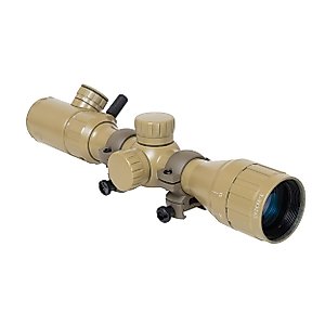 Monstrum 3-9x32 AO Rifle Scope | Flat Dark Earth | Moonstrum Offset Scope Mount with Integrated Level Bubble | Bundle