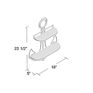 Anchor Wall Shelf 23.5'' H x 18'' W,