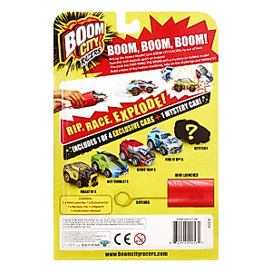Boom City Racers - 2 Pack - Exclusive Car Boom Yah! X and A Surprise Mystery Car, Muticolor (40057)