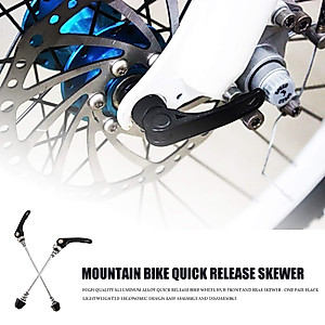 Tomato Palace Mountain Road Bike Quick Release Skewer, Bike Wheel Hub Front and Rear Skewer (One Pair)
