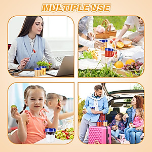 Mckinu 12 Pack Salad Dressing Container: Salad Dressing Container to Go - Dressing Containers with Lids Reusable Sauce Containers for Lunch Boxes Picnics and Travel