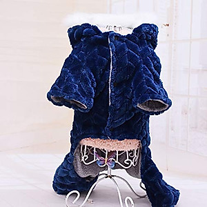 Dog Girl Clothes Large Pet Clothing Polyester Hoodied Sweatshirts Cat Clothes Plus Plush Girl Dog Sweaters for Extra Large Dogs