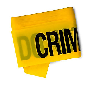 Crime Scene Do Not Cross Barricade Tape 3 X 100 • Bright Yellow with a Bold Black Print • 3 in. Wide for Maximum Readability • Tear Resistant