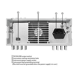 MATRIX DC Power Supply Variable 32V 6A, Adjustable Multi-Channel Power Supply MPS-3264 with One Key Series-Parallel and 5V/2A USB Output, Bench Power Supply with 5 Groups of Storage and Encoder Knob
