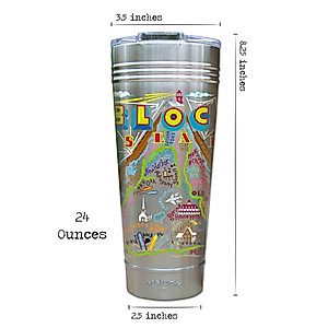 Catstudio Block Island Thermal Tumbler | Triple Wall Insulation With Non Slip Bottom | Great Travel Cup for Water, Coffee, Tea, or Smoothies