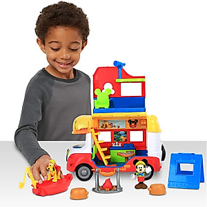 Disney Junior Mickey Mouse Outdoor and Explore Camper, Lights and Sounds Playset