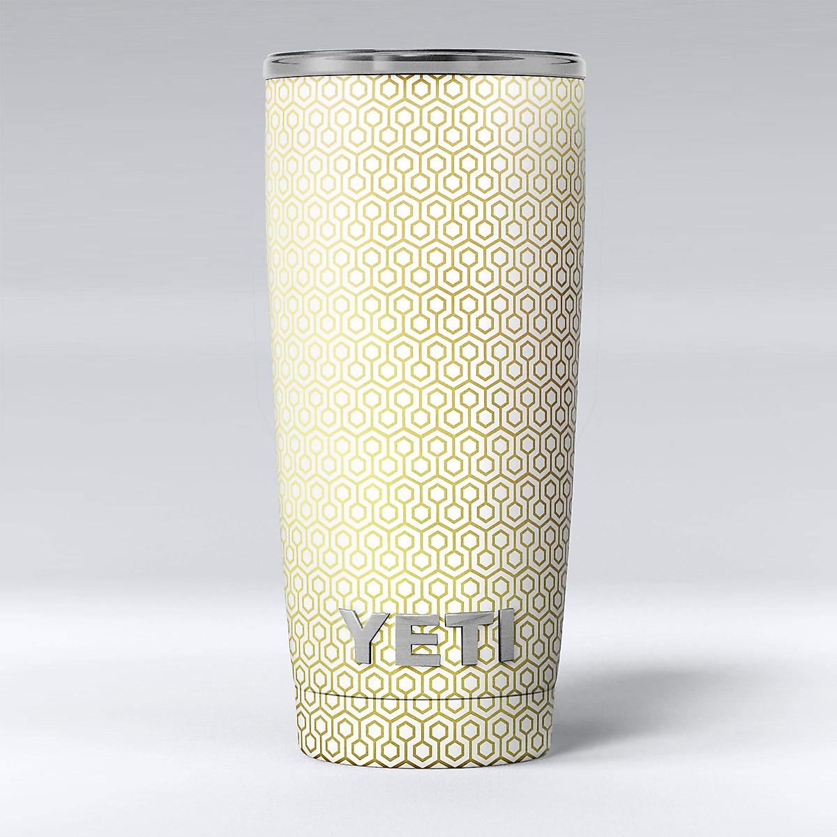 Design Skinz The Golden Honeycomb Pattern - Skin Decal Vinyl Wrap Kit compatible with the Yeti Rambler Cooler Tumbler Cups