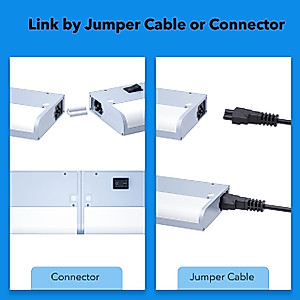 Hardwire Under Cabinet Lights Hardwired or Plug in Tasking Lighting White & RGB Color Changing Dimmable with Remote, Alexa, Google Enabled, Smart Under Counter Lighting Fixture for Kitchen (18 Inch)