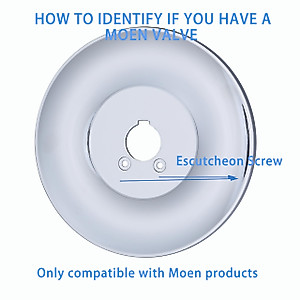 Chateau Collection Escutcheon Replacement for Moen 16090, for One-Handle Tub and Shower Faucets Compatible with Chrome T470 Chateau Shower Trim Only