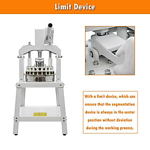 INTSUPERMAI Dough Divider Cutter Machine 36PCS Manual Dough Divider Rounder 3 Pans Hydraulic Dough Equal Cutter DIvider Cutting Machine 1.06oz-5.64oz One Piece