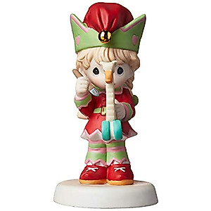 Precious Moments Paint Your Christmas with Love 4th Annual Elf Bisque Porcelain 191021 Figurine, One Size, Multi