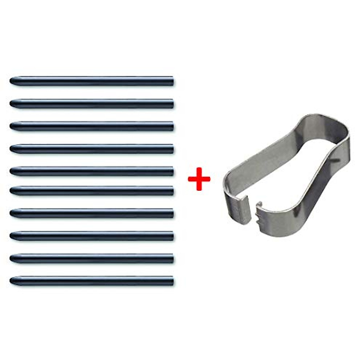 Replacement Nibs Tips Standard for Wacom Bamboo Stylus Pen Intuos Cintiq 13HD 22HD Touch 27QHD Touch Pro Paper Ink Sketch Solo Fineline Alpha Folio Slate Inkspace Paper (10 Pack)