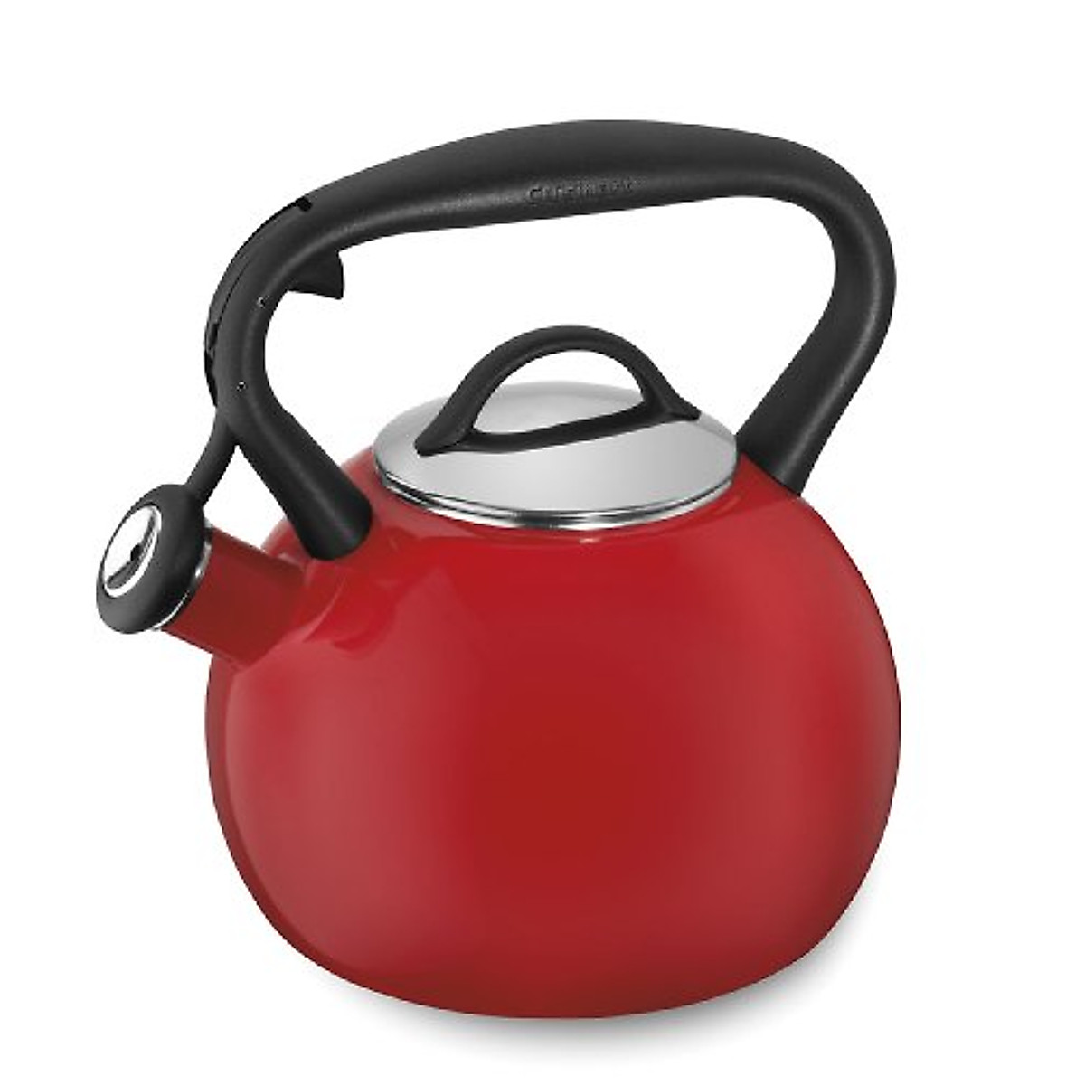 Cuisinart Valor Porcelain Enamel on Steel Tea Kettle, Red