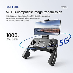 Professional Drones with Dual Camera for Adults 6k for Beginner with GPS&Auto Return Home,56 Mins Flight Time,1000m Control Range Foldable Drone,Follow Me,Light Positioning,Brushless Motor,5Ghz Fpv B