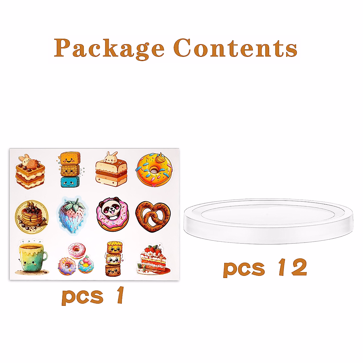 Oui Yogurt Jar Lids Set - 12Pcs Clear Plastic Replacement Lids Compatible With Oui Yogurt Jars