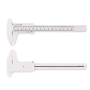 Ultrassist Plastic Vernier Caliper (2pcs), 150 mm Mini Plastic Caliper for School Student, Portable 0-6 Inch Measuring Tools, Sliding Gauge