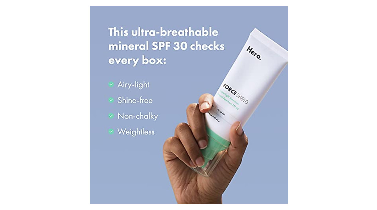 Hero SPF 30 Sunscreen: Superlight for Acne-Prone Skin