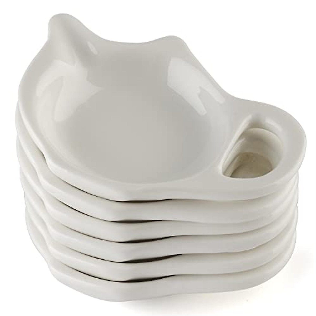 Tea Bag Holder for Used Tea Bag Teapot Shaped Tea Bag Coasters - Keep Your Tea Time Tidy and Organized with Tea Bag Saucers Set of 6