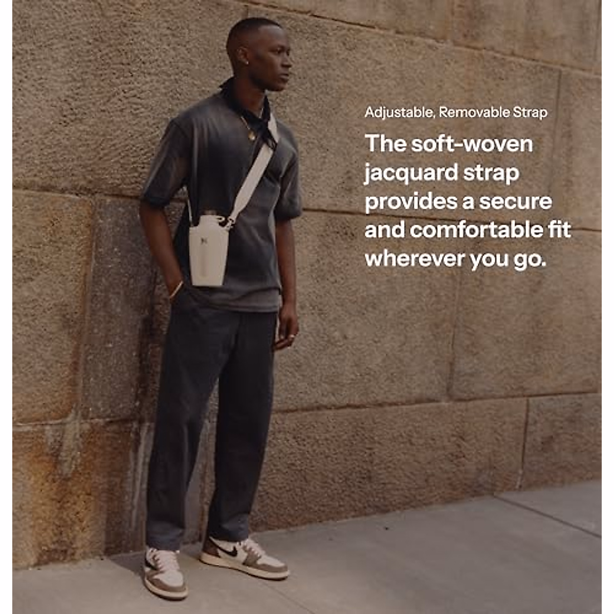 Stanley Cross Bottle 23 oz | Travel Water Bottle with Jacquard Strap | Leakproof Tritan Lid with Removable Straw | Insulated Stainless Steel | BPA-Free | Lilac