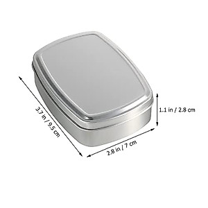 Zerodeko 8Pcs Metal Tin Box with Lid, Aluminum Storage Container Boxes Empty Organizer Boxes, Makeup Cosmetic Jewelry Boxes DIY Supplies Soap Candy Cookie Tins Storage Jars (2 Sizes)