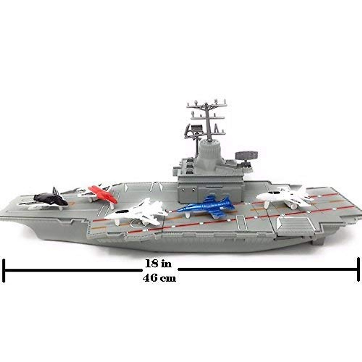 Xplore Toys Aircraft Carrier Toy,with 5 Aircrafts Includes Destroyer Ship