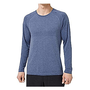 Lululemon Athletica Lululemon Mens Metal Vent Tech Long Sleeve Shirt(Midnight Shadow/Tempest, L)