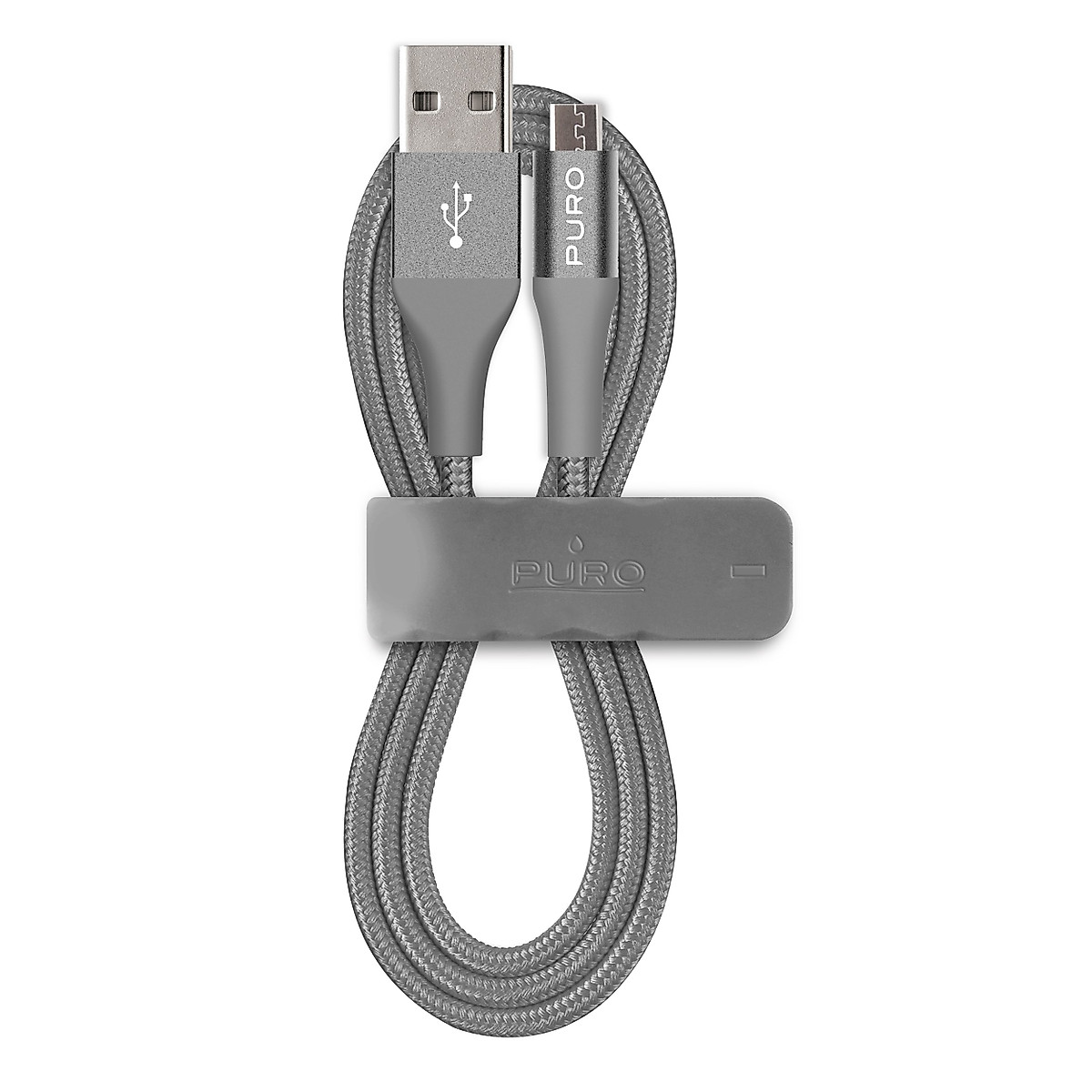 Puro Charge Cable Fabric 1M Gris