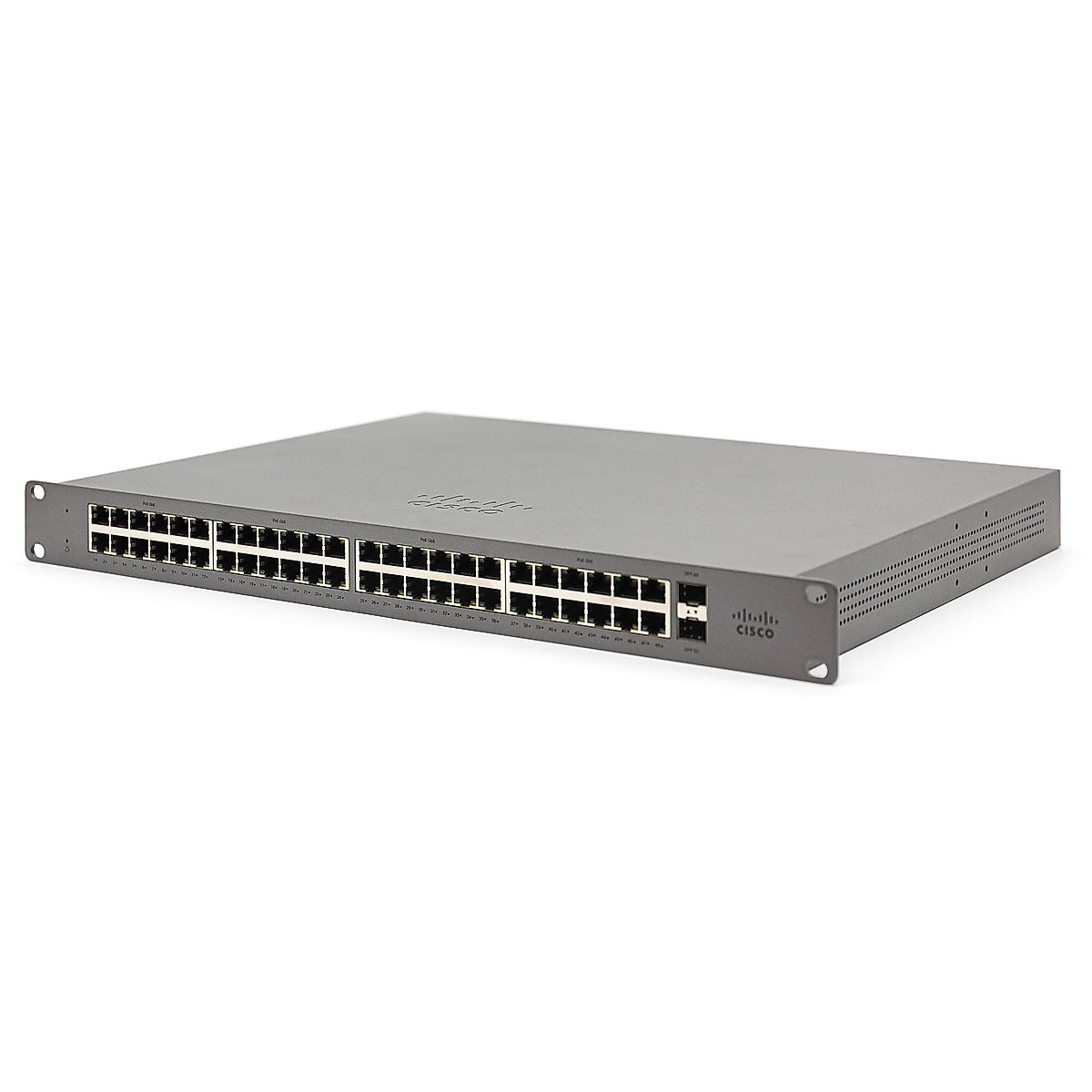 Meraki Go by Cisco | 48 Port PoE Network Switch | Cloud Managed | Power over Ethernet | [GS110-48P-HW-US]